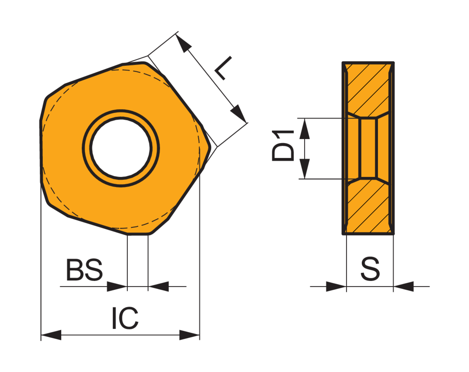 Pramet PNMU 1308DNSR-M:M9340 6756165 Milling Insert - Heavy Duty ...